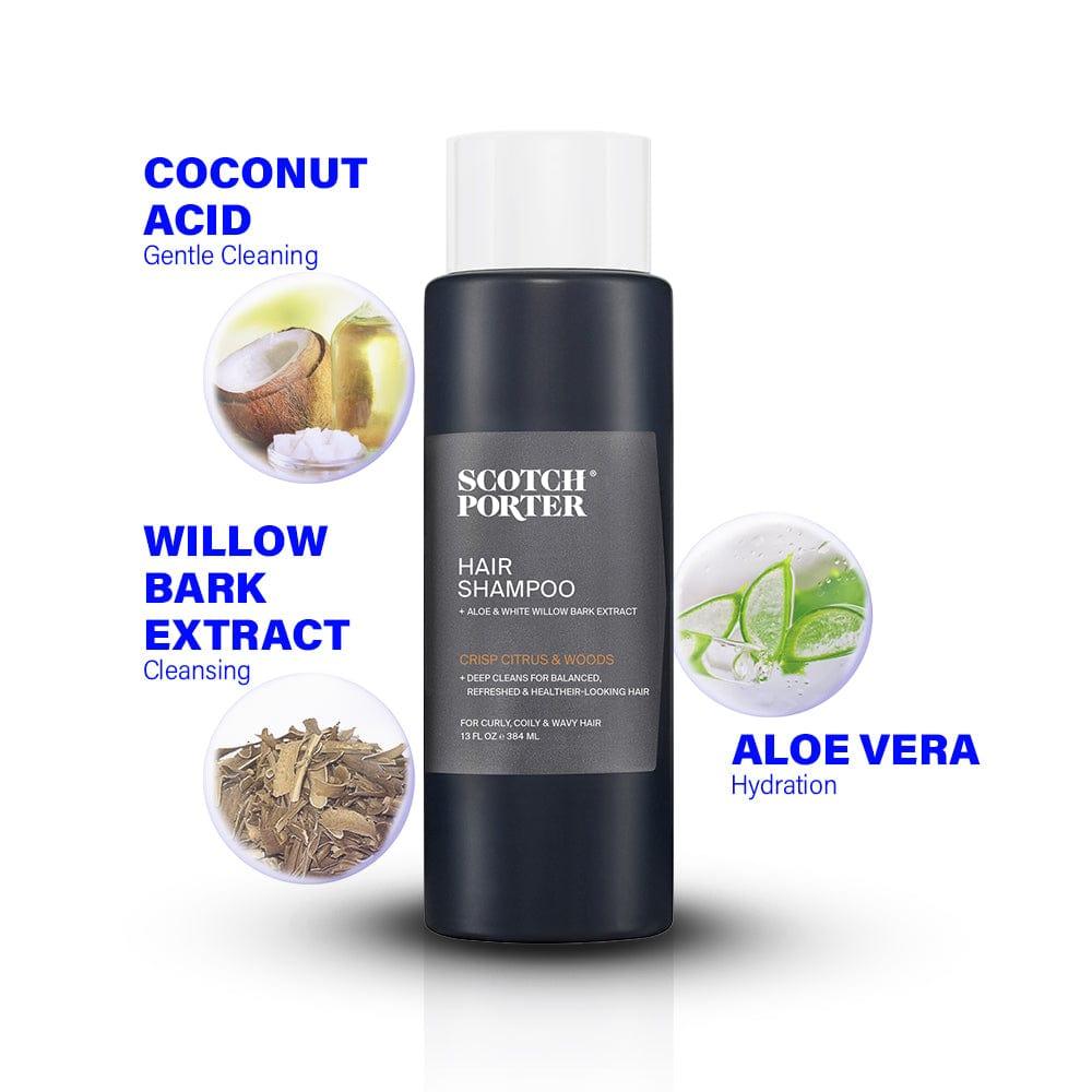 Hair Shampoo For Men | Curls & Waves | Scotch Porter