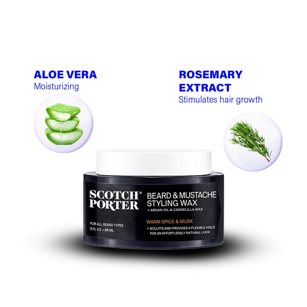 Beard & Mustache Styling Wax - Shape & Style Your Beard | Scotch Porter